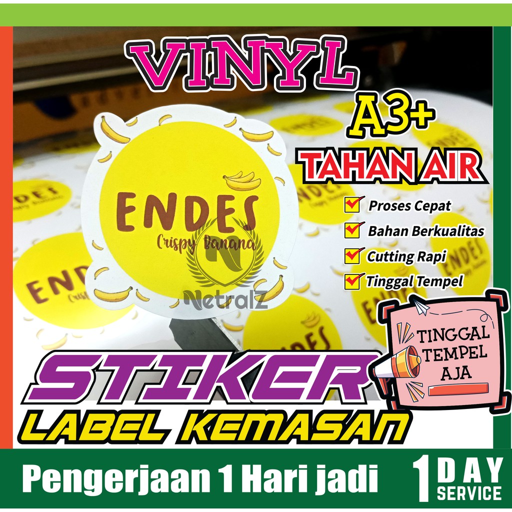 Jual STIKER LABEL VINYL GLOSSY, / STICKER LABEL KEMASAN / STIKER ...
