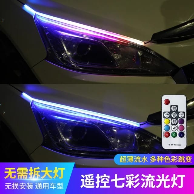 Jual Lampu Mobil LED Strip DRL Lampu Depan Mobil Angel Eye 45/60 cm ...