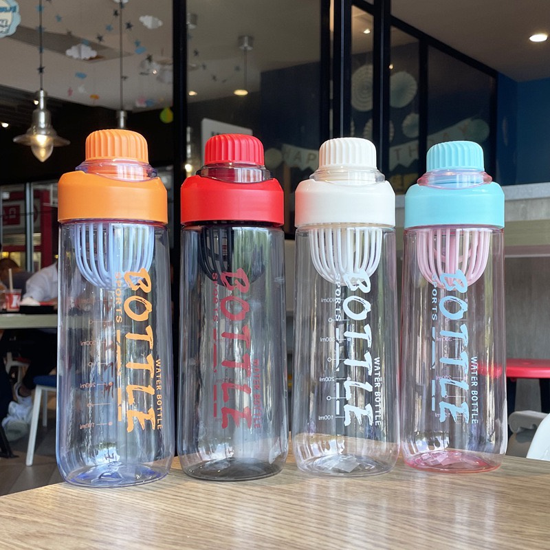 Jual Botol Minum dengan saringan | Anti-Bocor | Minimalis Plastik Motiv ...