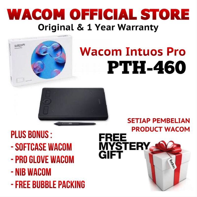 Jual Wacom SALE Intuos Pro Small PTH-460 / K0-CX PTH460 Professional ...