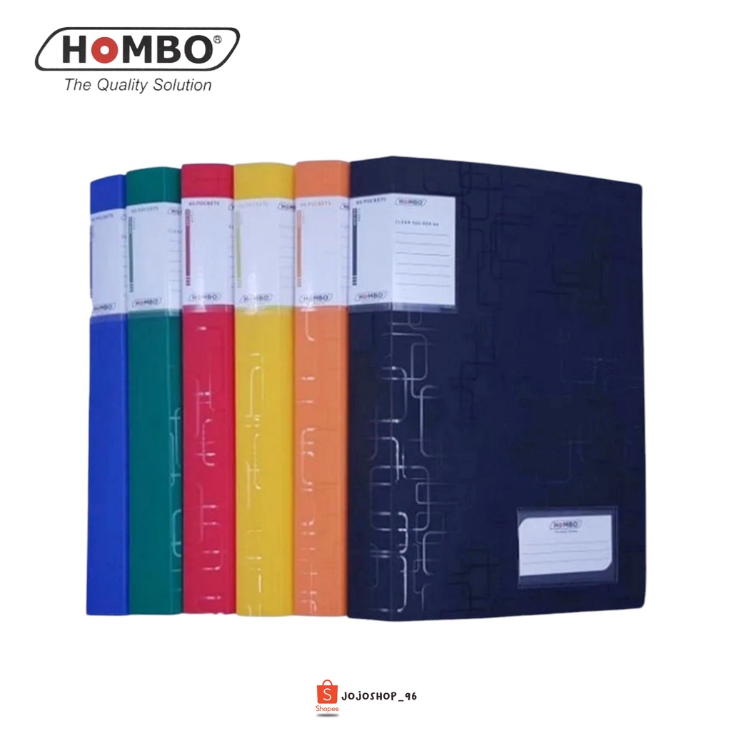 Jual Clear Holder Plastik Map Dokumen Keeper HOMBO Warna Isi 20/40 ...