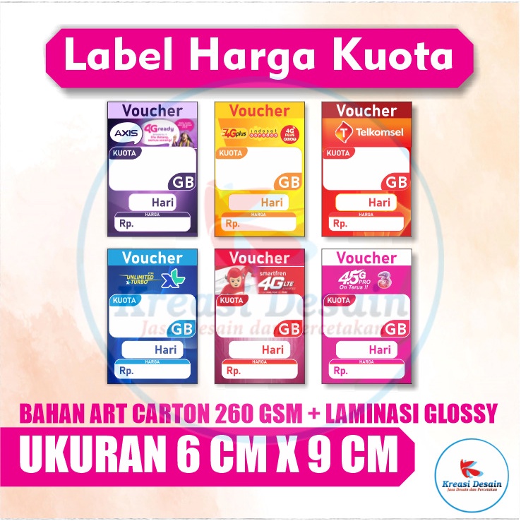 Jual LABEL HARGA / DISPLAY KUOTA | Shopee Indonesia
