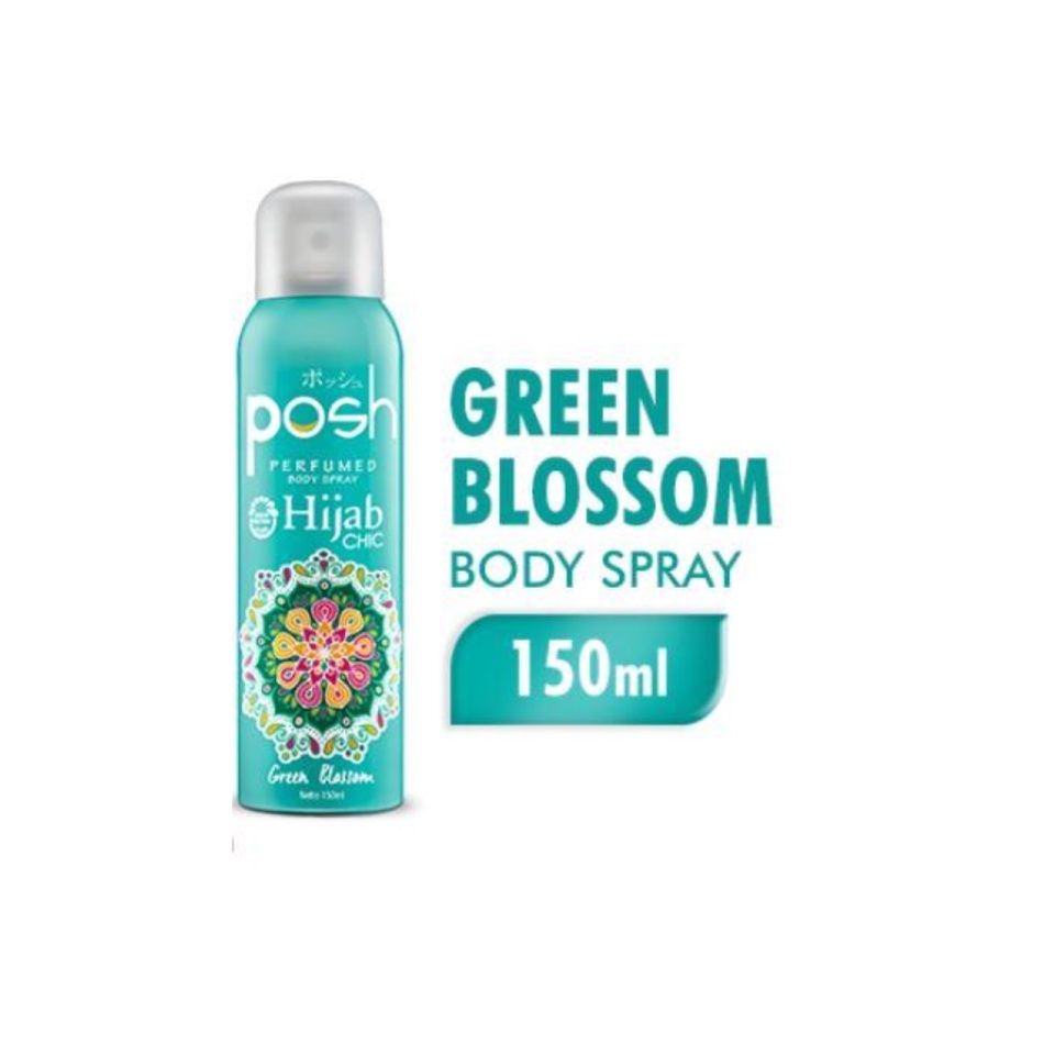 Jual Posh Spray Hijab Green Blossom Btl 150Ml Free Roll On Posh Hijab ...