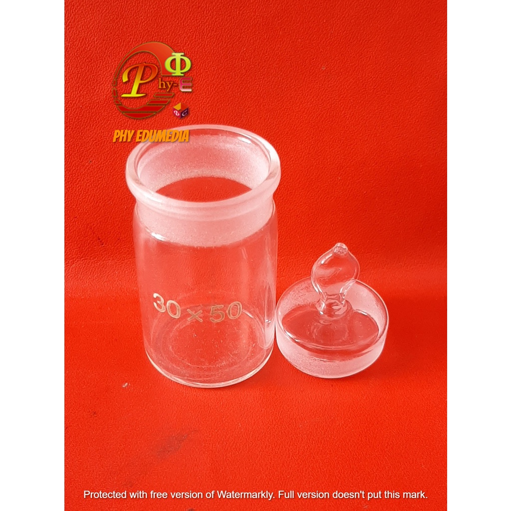 Jual Botol Timbang 30 x 50 mm / Weighing Bottle Tall Form With Glass ...