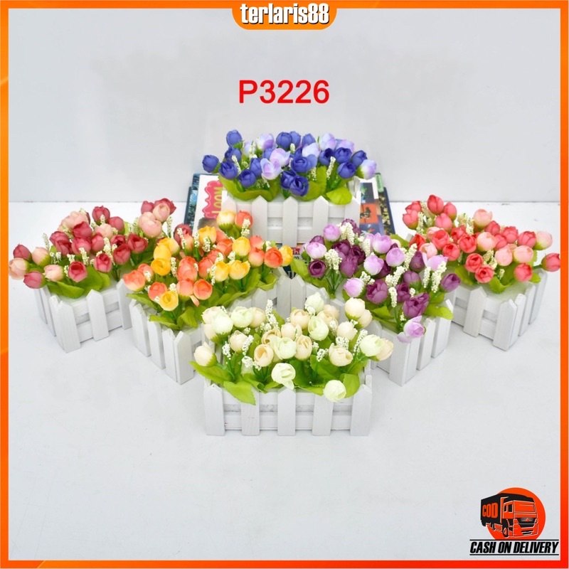 Jual TL88 Bunga Pagar/Tanaman Hias Dekorasi Bunga Palsu/Ornamen Tanaman ...