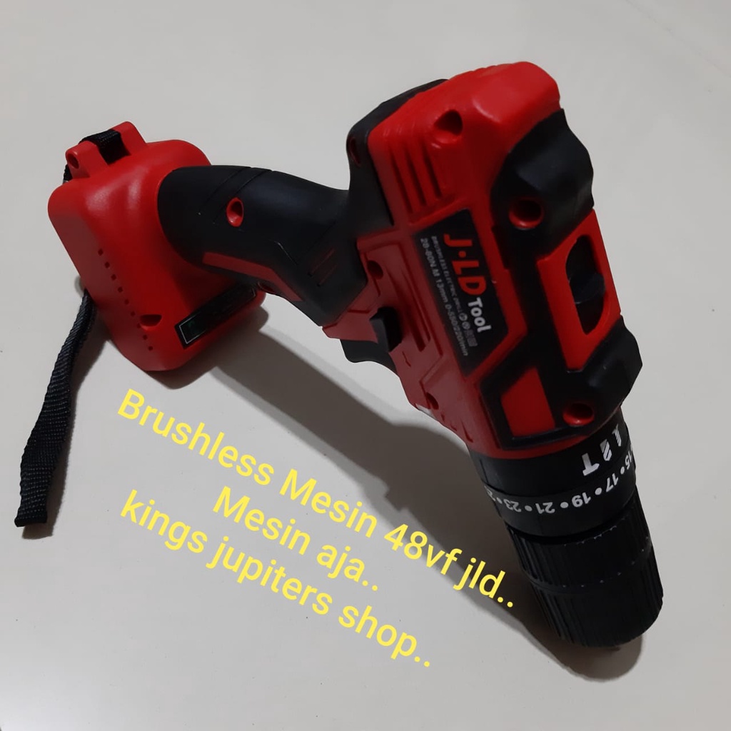 Jual MESIN - BATRE - CAS - AJA JLD CORDLESS 48VOLT BOR 13MM 4810PS ...