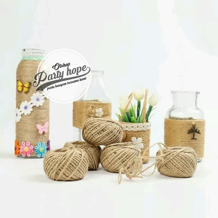 Jual Tali Rami murah / Hemp Rope / Tali Benang Goni Vintage / Per Roll ...