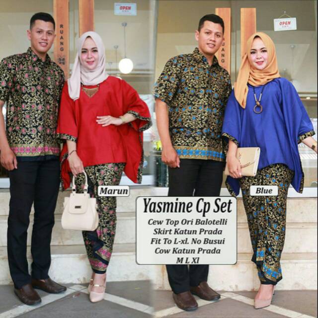 Jual Yasmin couple batik set | Shopee Indonesia