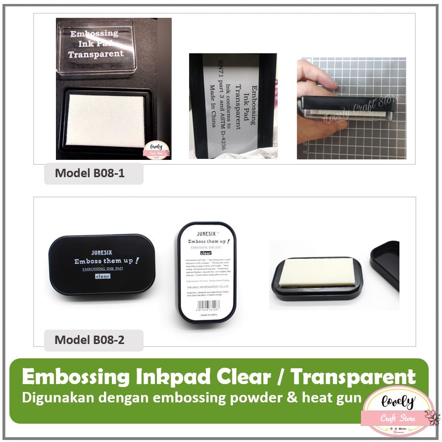 Jual LovelyCraftStore | Embossing inkpad embossing ink pad transparent ...
