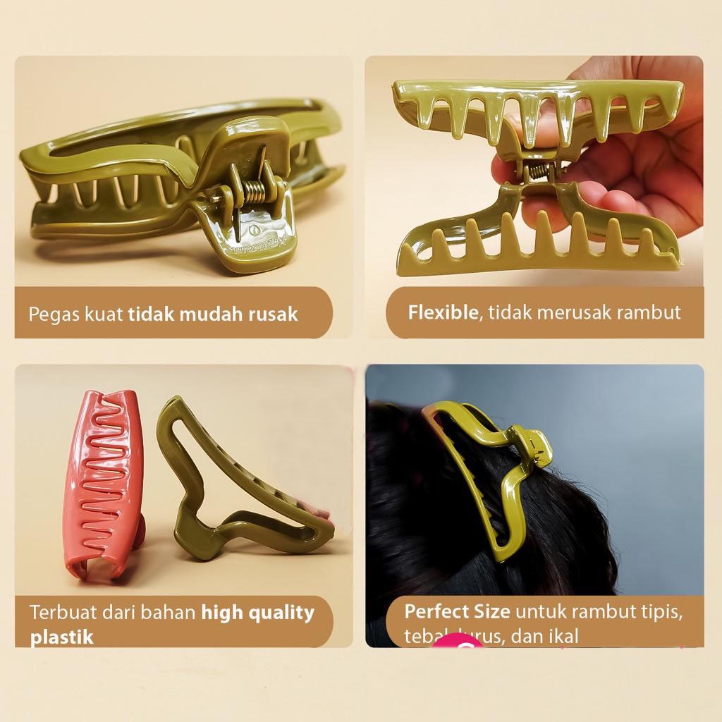 Jual JEPIT JEDAI RAMBUT KUPU KUPU JUMBO KOREA STYLE JEPIT SALON MODEL ...