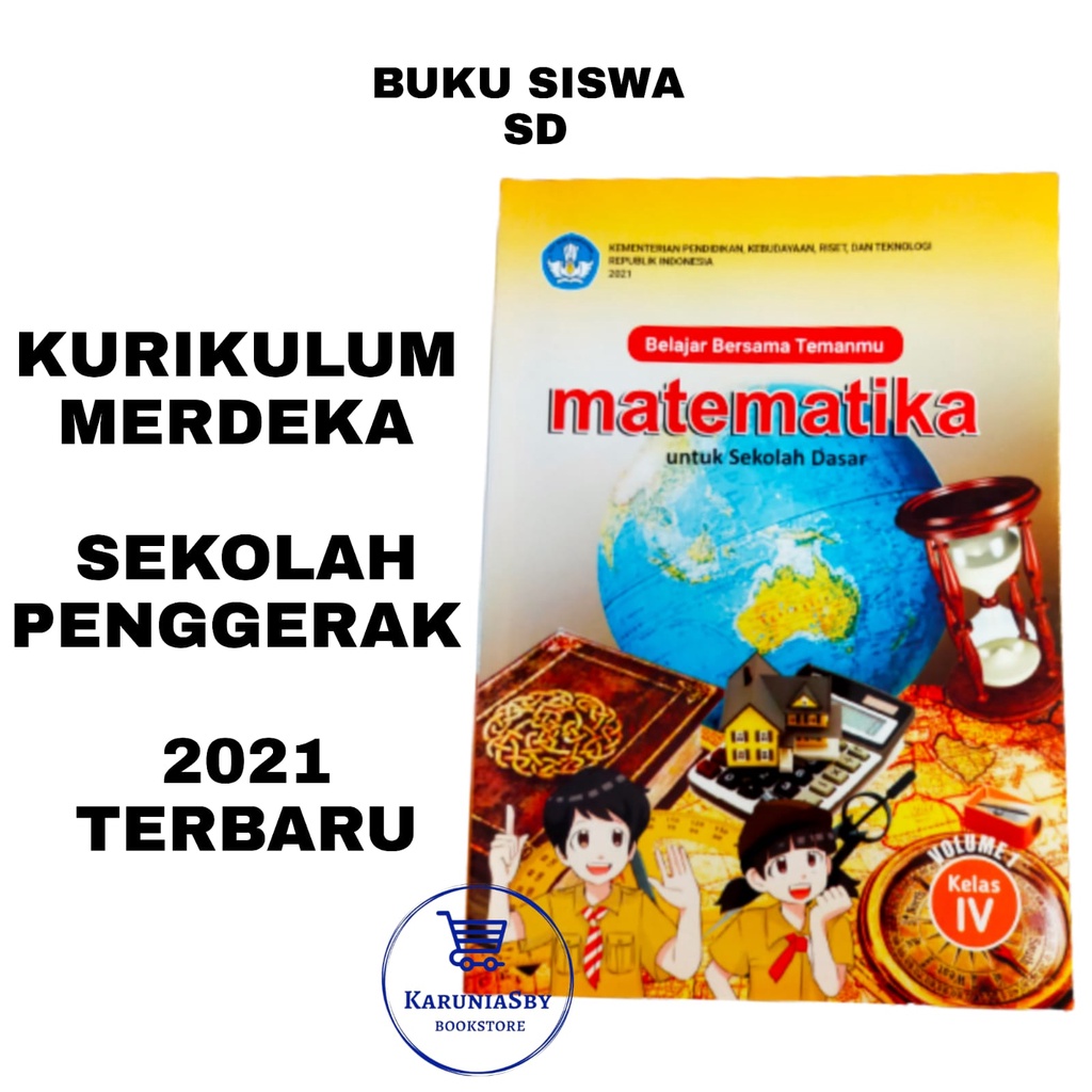 Jual Buku Siswa Kelas 4 SD Matematika Volume 1 Kurikulum Merdeka B5 | Shopee Indonesia