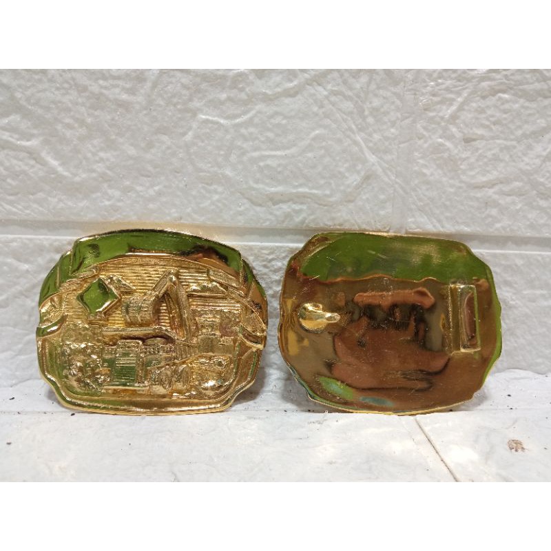 Jual gesper tambang kepala sabuk custom kuningan pama adaro freeport ...