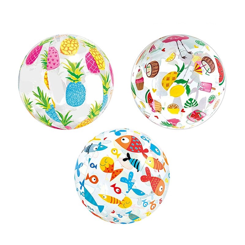 Jual INTEX Mainan anak Bola Pantai Lively Print Beach Balls 51cm kode ...