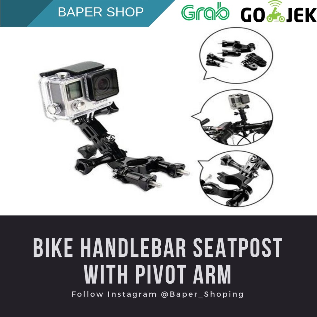 Jual Bike Handlebar Seatpost Mount Bracket Mounting Sepeda Motor Pivot ...