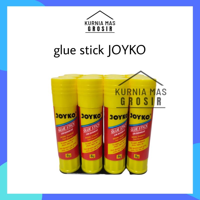 Jual 12 PCS | LEM KERTAS BATANGAN JOYKO 8 Gram Glue Stick Joyko ...
