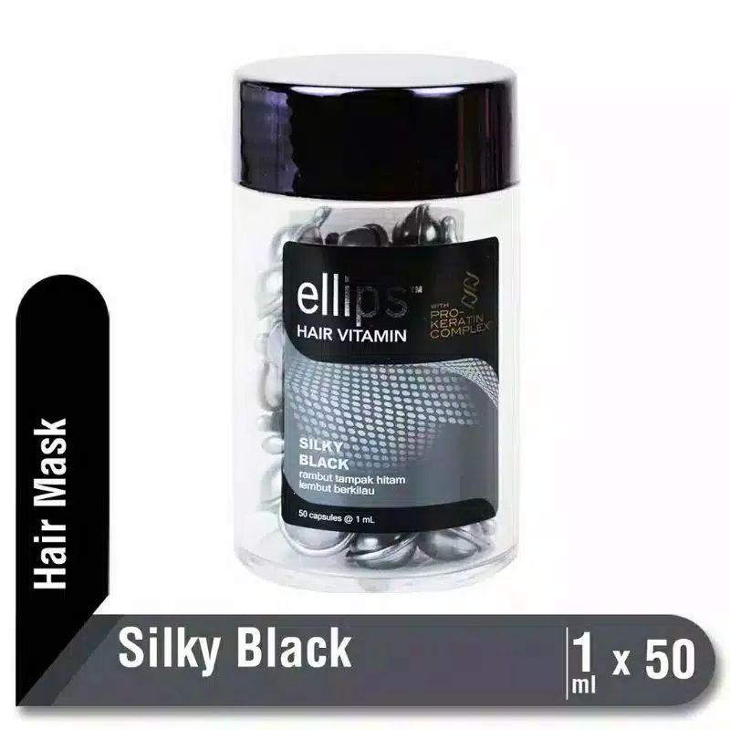 Jual Ellips Hair Vitamin (dengan Moroccan Oil) Kemasan Botol 50 kapsul ...