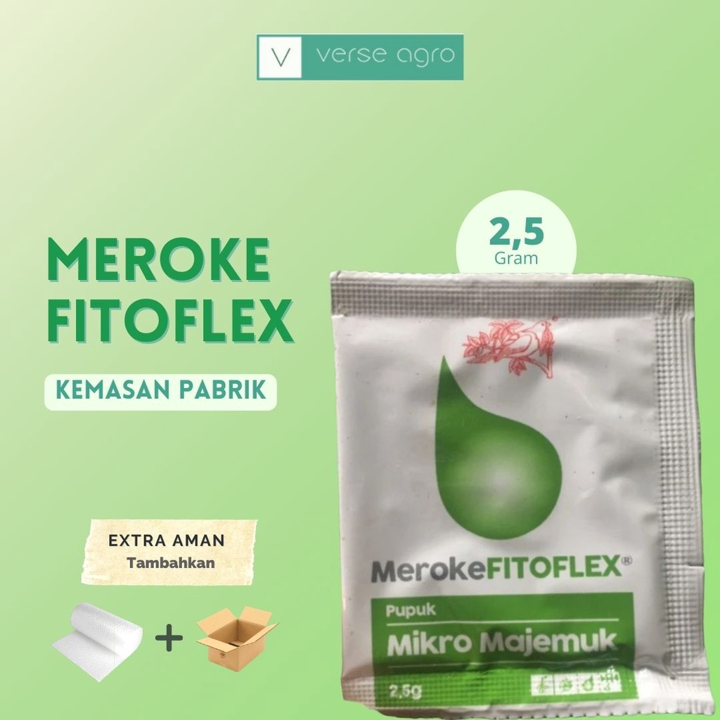Jual PUPUK HIDROPONIK MEROKE FITOFLEX 2,5 GRAM ORIGINAL PACK | Shopee ...