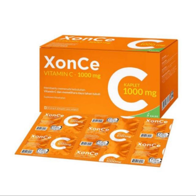 Jual Xonce C 1000 - Vitamin C - 1 Box 10 Strip (100 kaplet) | Shopee ...