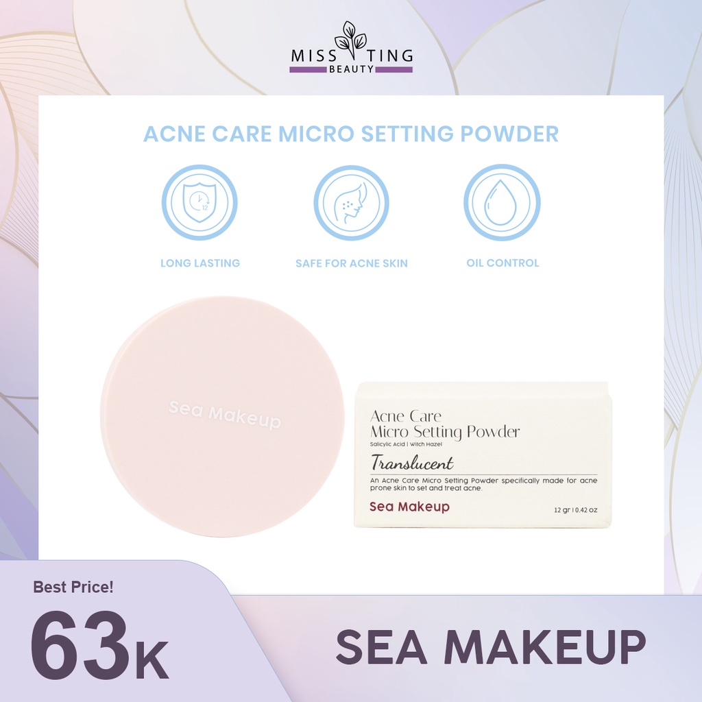 Jual SEA Makeup Acne Care Micro Setting Powder Original | Shopee Indonesia