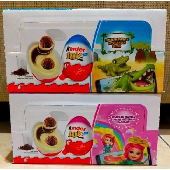 Jual Kinderjoy Kinder joy Cokelat Mainan 1 box DUS isi 3 box x8 [cs ...