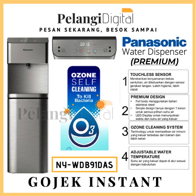 Jual PANASONIC Water Dispenser Air Galon Bawah Ozone Cleaning NY ...