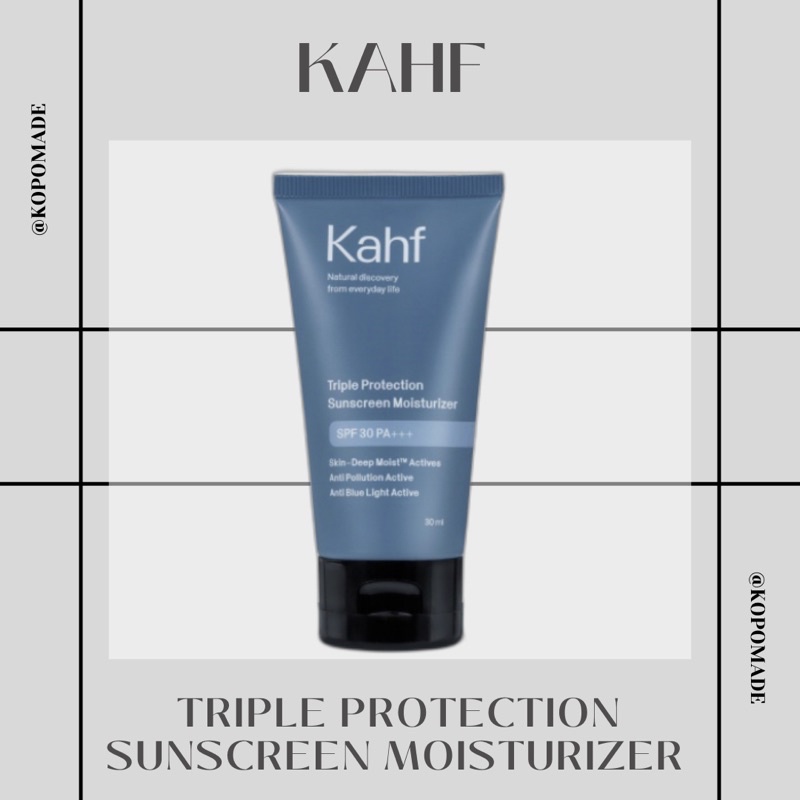 Jual Kahf Triple Protection Sunscreen Moisturizer SPF 30 PA++ 30 ML ...
