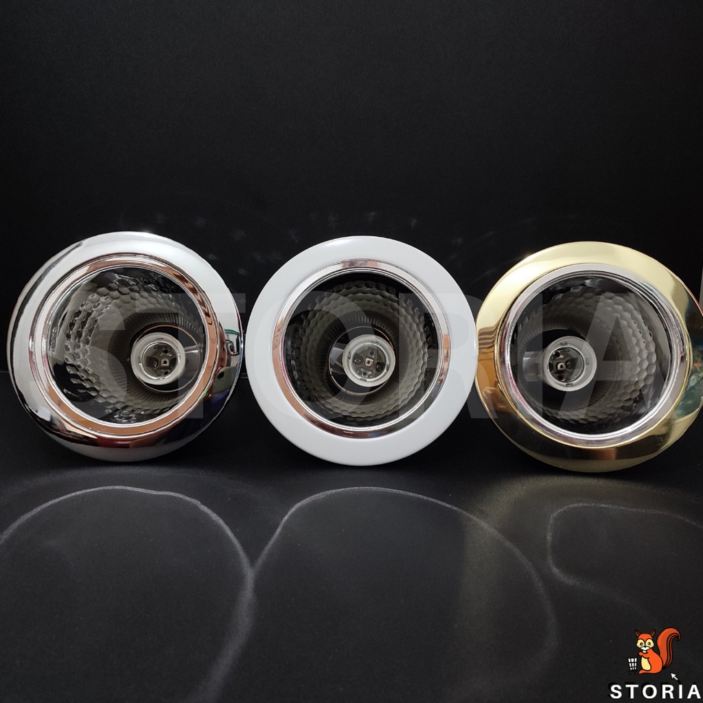 Jual Downlight Fitting Tanam Plafon 3,5 inch & 4 inch | Shopee Indonesia