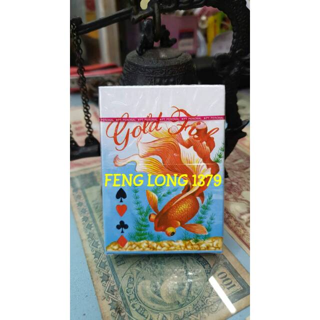 Jual Kartu Permainan Remi | Kartu Bridge | Bridge Card Gold Fish Ikan ...