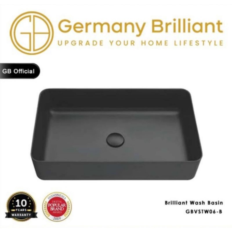 Jual GBVSTW06-B Body Wastafel Hitam Seal Granite ORIGINAL GERMANY ...