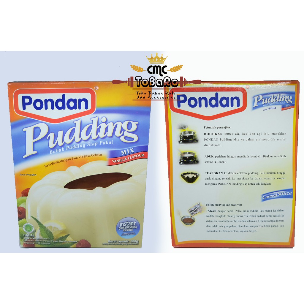 Jual Pondan Pudding 200 Gr || Bubuk Pudding || Pudding Powder | Shopee ...
