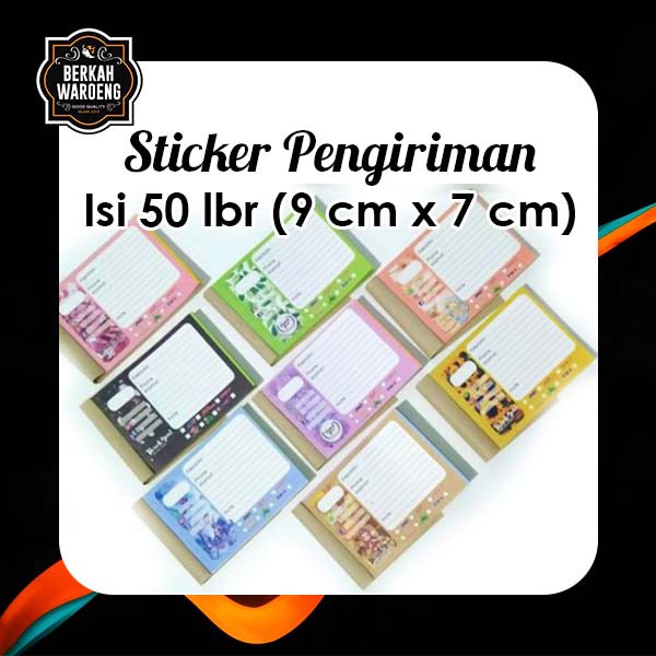 Jual Label / Sticker HVS /Kertas Pengiriman Barang uk 9 x 7.5 cm (harga ...