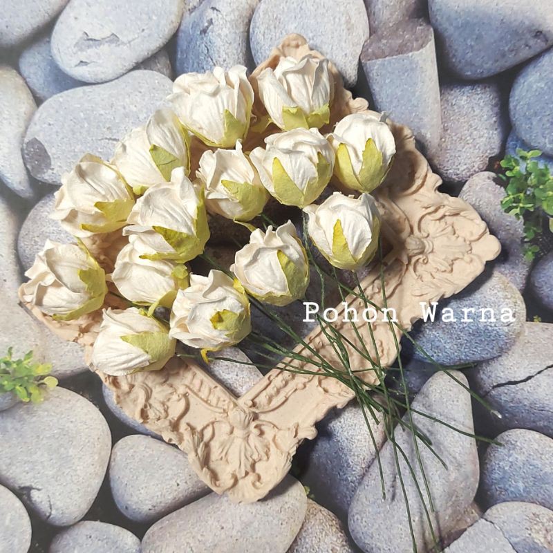 Jual BUNGA KERTAS MULBERRY ROSEBUD BIG | BUNGA KERTAS MAHAR SCRAPBOOK ...