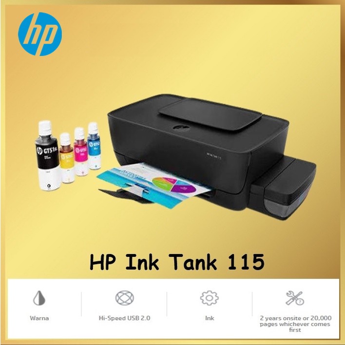 Jual HP Ink Tank 115 Printer A4 Series 2LB19A Infus Original | Shopee ...