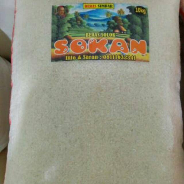 Jual Beras Sumbar Beras Sokan 10 kg | Shopee Indonesia