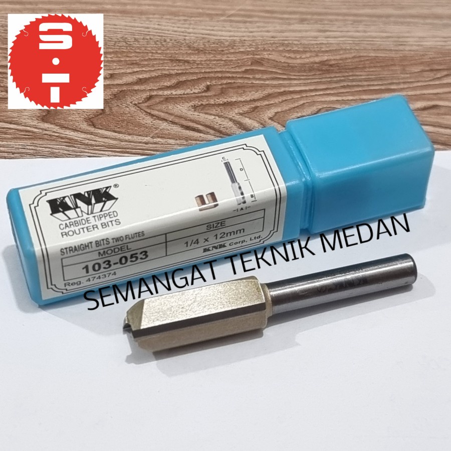Jual MATA PROFIL ROUTER STRAIGHT LURUS KOREK 1/4" x 1/2" 12mm KNK 103-053 | Shopee Indonesia