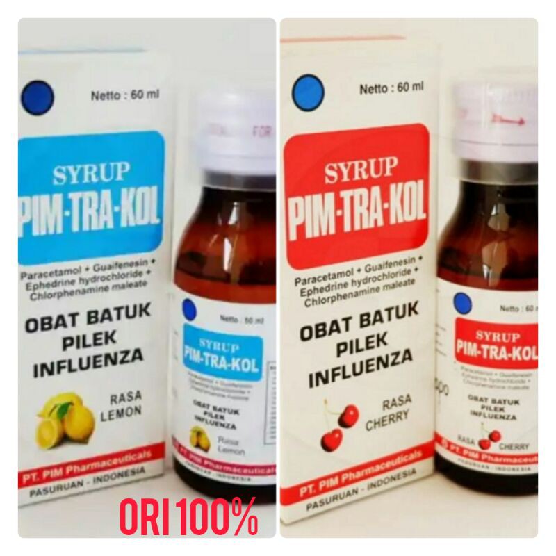 Jual pimtrakol syrup anak obat batuk /flu / demam / panas | Shopee ...