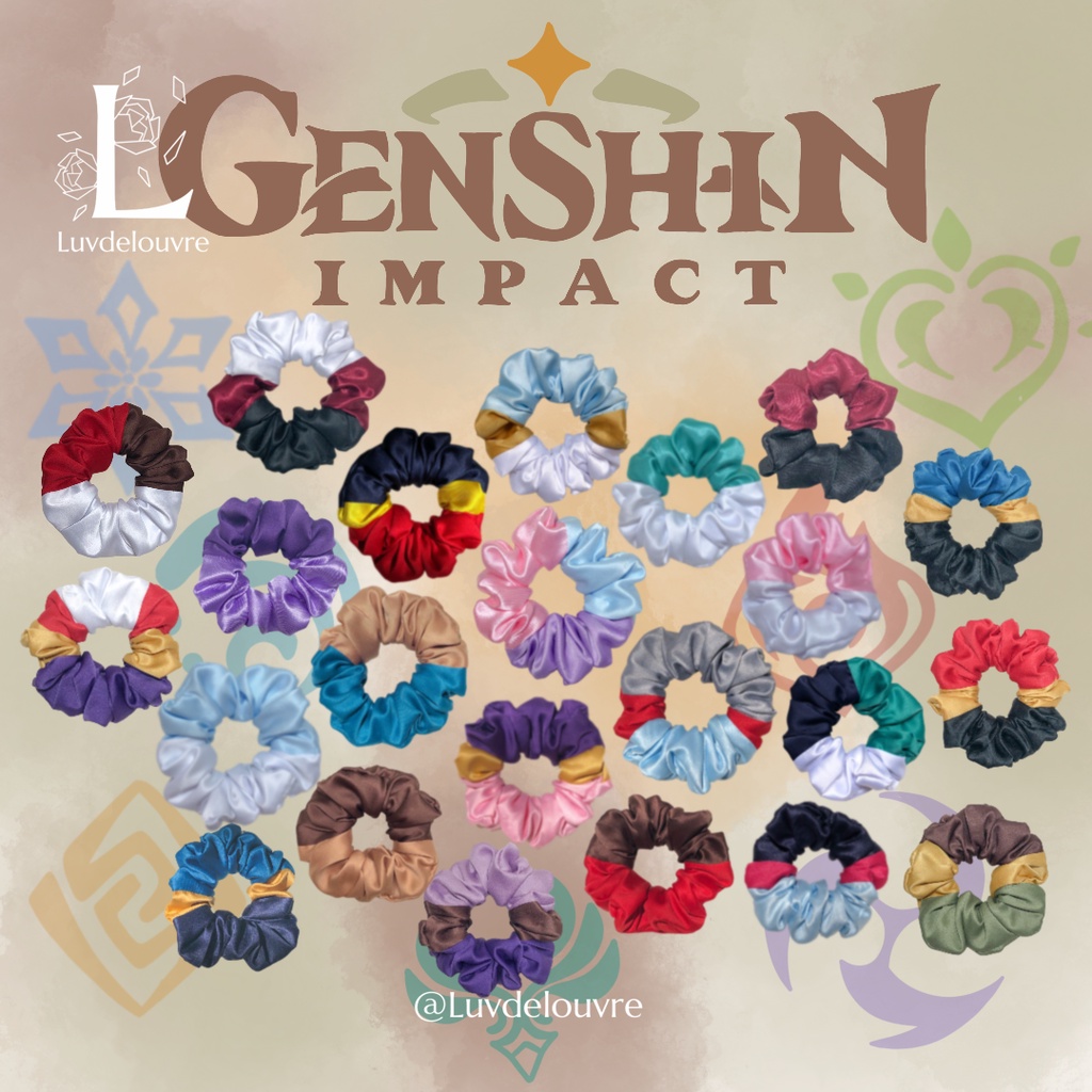 Jual GENSHIN IMPACT SCRUNCHIE TIGHNARI AL HAITHAM MERCH SATIN SILK ...