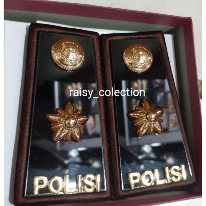 Jual pangkat pdh kompol polisi / pangkat pdh melati satu | Shopee Indonesia