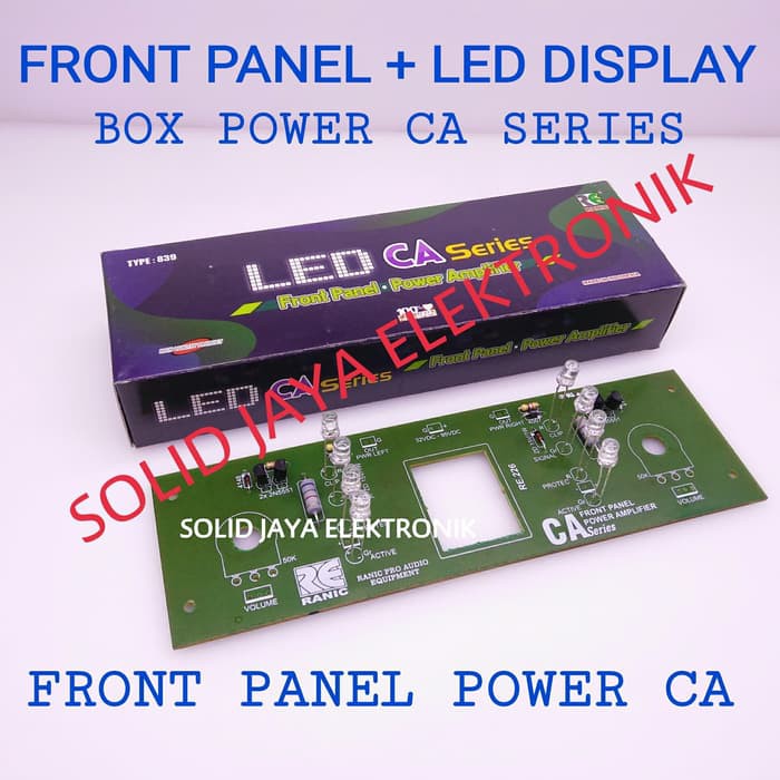 Jual PANEL DEPAN BOX CA FRONT PANEL LED BOX AMPLIFIER CA SINYAL CLIP RANIC PCB PANEL DEPAN ...