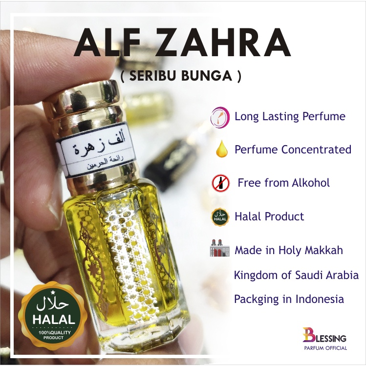 Jual Parfum Alf Zahra Seribu Bunga made in Kingdom of Saudi Arabia NON ...