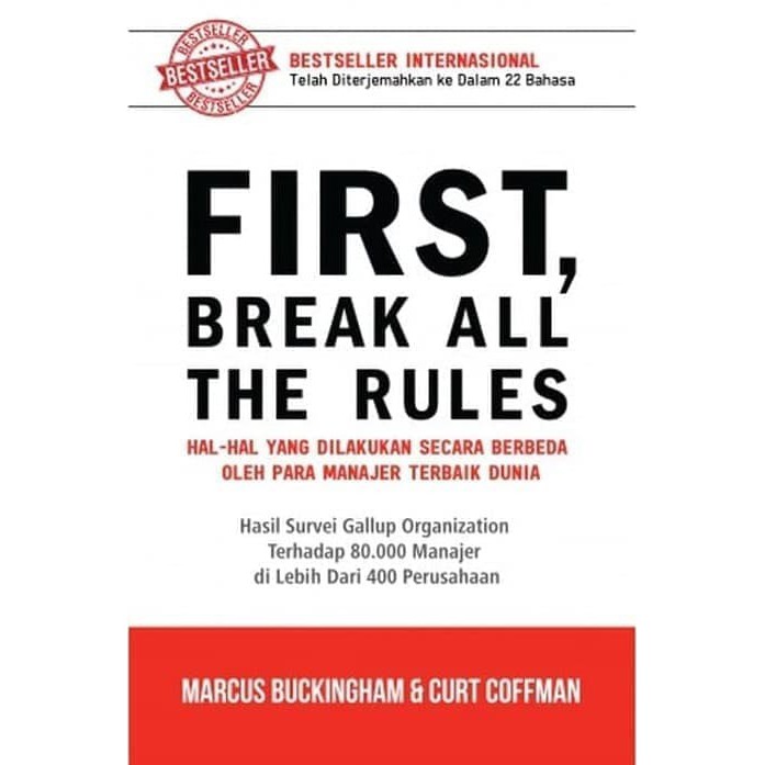 Jual First, Break All The Rules (Hard Cover) | Shopee Indonesia