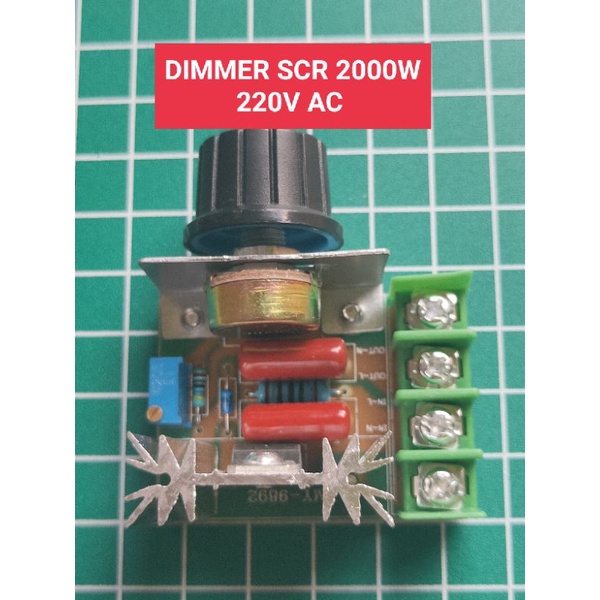 Jual DIMMER SCR 2000W 220V AC Motor speed controller PWM REGULATOR ...