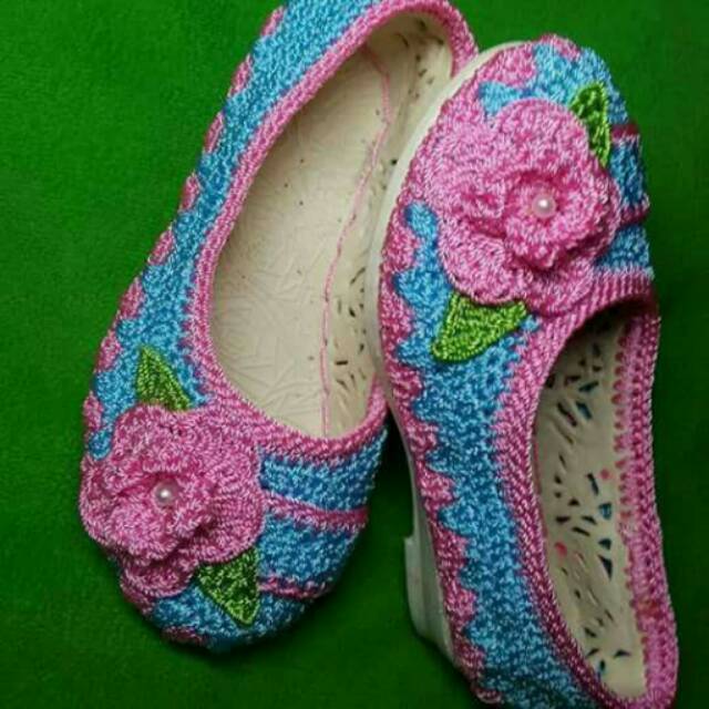 Jual Sepatu rajut wanita handmade | Shopee Indonesia
