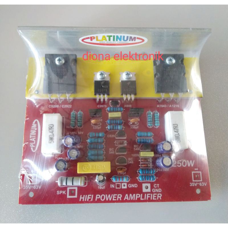 Jual kit power amplifier mono 250 watt | Shopee Indonesia