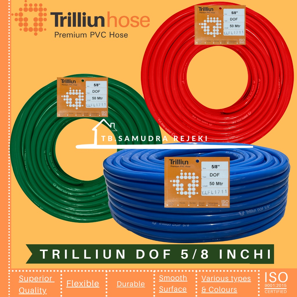 Jual SELANG AIR TRILLIUN DOF 5/8 ( LINK KHUSUS 1 ROLL 50 METER ) | Shopee Indonesia