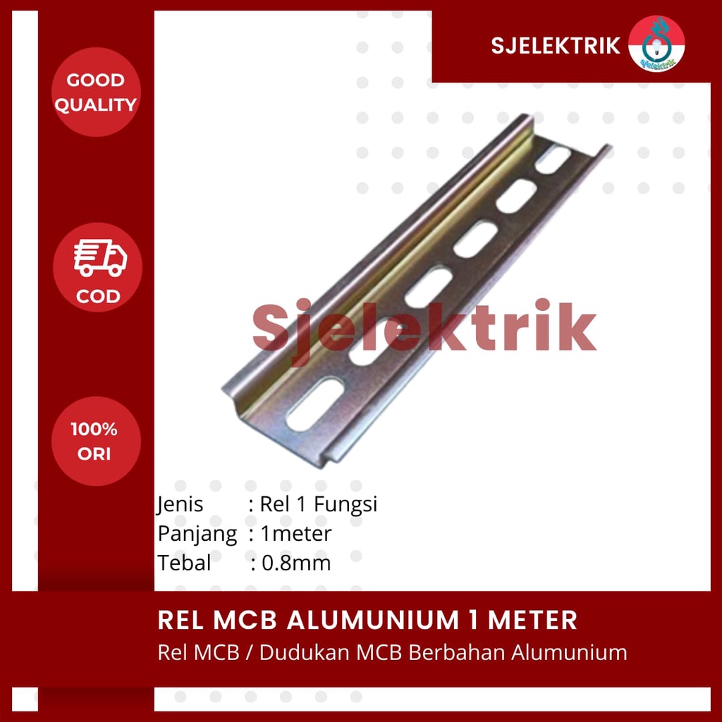 Jual Rel Mcb Aluminium / Dudukan Mcb Almunium Panjang 1 Meter | Shopee ...