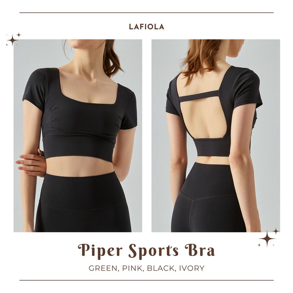Jual PIPER SPORTS BRA asymmetric - Olahraga Yoga Workout Gym Pilates ...