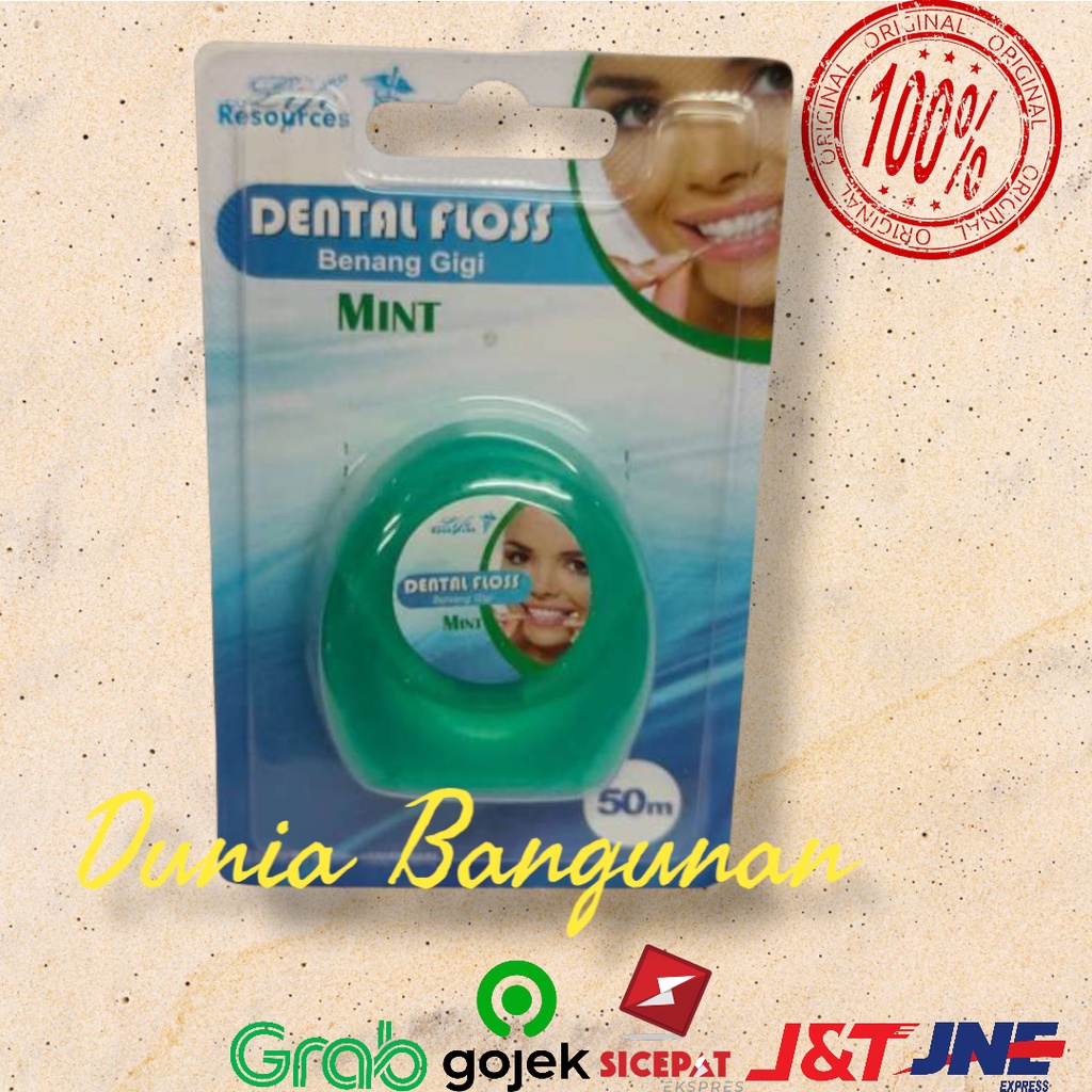 Jual Dental floss benang gigi life resources 50 m | Shopee Indonesia