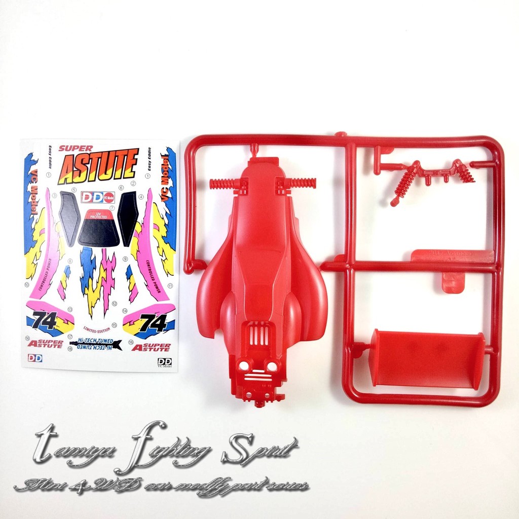Jual Rep Tamiya 94928 Body Astute + Sticker Red (PS302) | Shopee Indonesia