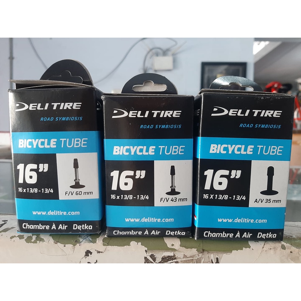 Jual Ban Dalam / Tube 16 x 1 3/8 16 349 16 plus FV PRESTA & AV PENTIL MOTOR DELI TIRE / DELITIRE ...